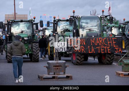 Straßburg, Frankreich. Januar 2024. © PHOTOPQR/L'ALSACE/Jean-Marc LOOS ...