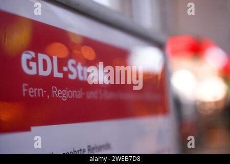 Bielefeld, Deutschland. Januar 2024. 24.01.2024, Bielefeld, Hauptbahnhof, die ...