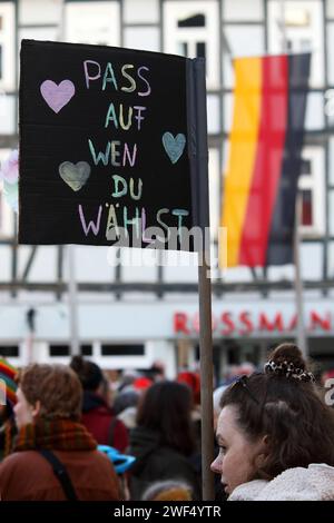 Demo gegen Hass und Hetze - Kundgebung gegen die AfD und Rechtsextremismus - DE, Deutschland ...