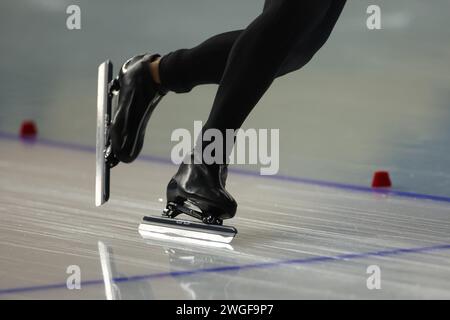 Aomori, Japan. Februar 2024. Yuta Hirose (JPN) Speed Skating : ISU ...