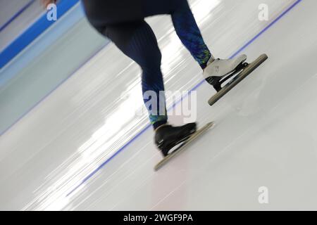 Aomori, Japan. Februar 2024. Yuta Hirose (JPN) Speed Skating : ISU ...