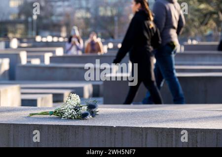 Gedenken an den 79. Jahrestag der Befreiung des Konzentrationslagers Auschwitz am Denkmal für ...