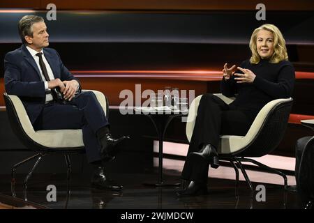 Markus Lanz mit Linda Teuteberg 02/24 ihr Markus Lanz und Linda ...