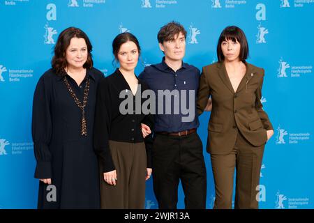 Emily Watson, Zara Devlin, Cillian Murphy und Eileen Walsh beim Photocall zum Kinofilm Small ...