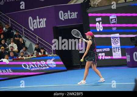 Einige Momente nach dem Finale der Qatar TotalEnergies Open 2024 ...