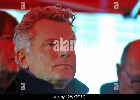 Paris, Frankreich. Februar 2024. Alexis Kohler und Rachida Dati ...