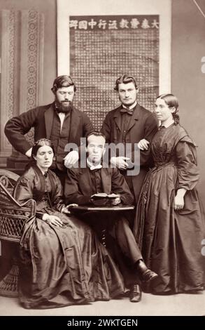 George Stott, John (James) W. Stevenson und seine Frau Anne Stevenson ...