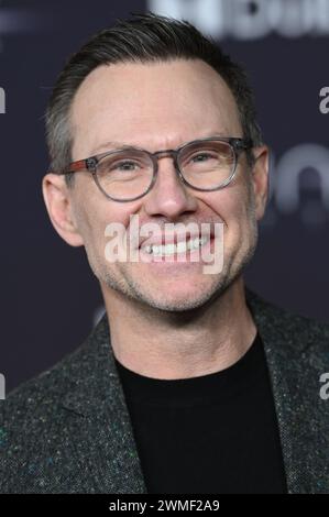 Christian Slater attends the premiere of "Dune: Part Two" at Lincoln ...