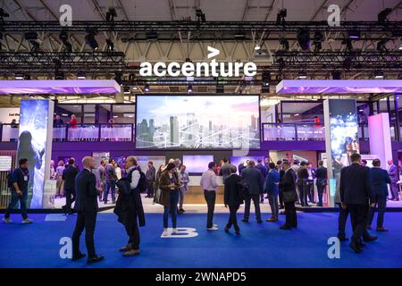 Accenture Messestand, MWC Mobile World Congress 2024, Barcelona ...