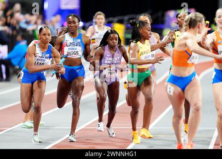 Die britische Ama Pipi beim Halbfinale der Frauen 400m am sechsten Tag der Leichtathletik ...