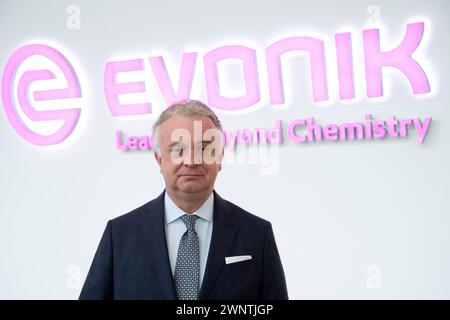 Christian KULLMANN, Vorstandsvorsitzender, CEO, Bilanzpressekonferenz der Evonik Industries AG ...