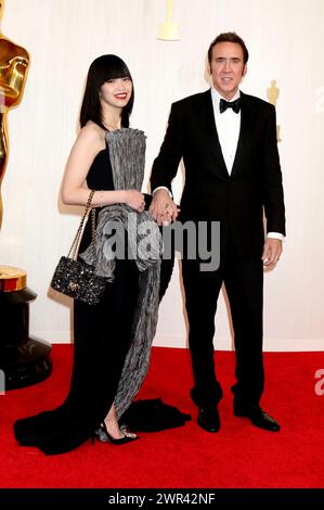 Nicolas Cage mit Ehefrau Riko Shibata bei der Verleihung der 51. Saturn Awards 2024 im Los ...
