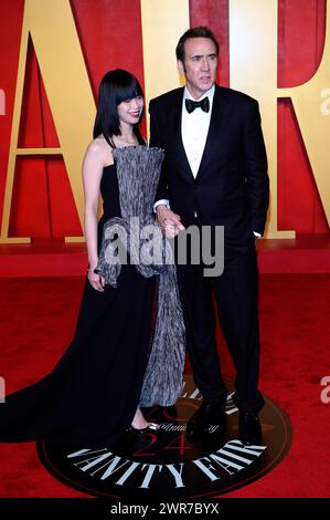 Nicolas Cage mit Ehefrau Riko Shibata bei der Verleihung der 51. Saturn Awards 2024 im Los ...