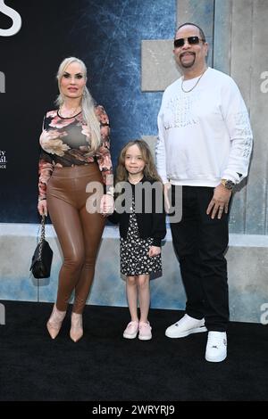Coco Austin, Chanel Austin und Ice-T nahmen an der New Yorker Premiere „Ghostbusters: Frozen ...