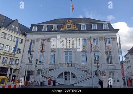 Bonn, Alte Rathaus am Bonner Marktplatz, 1737 bis 1738 im Stil des ...