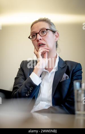 Berlin, Deutschland. März 2024. Bundeskanzler Olaf Scholz (SPD) gibt ...