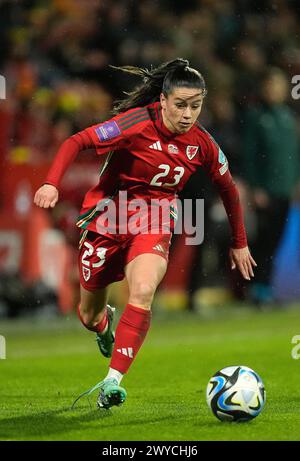 Wales' Ffion Morgan während der Qualifikationsrunde der UEFA Women's ...