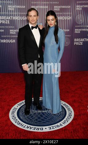 Isabelle Boemeke und Joe Gebbia nehmen am 4. November 2018 am NASA Ames ...