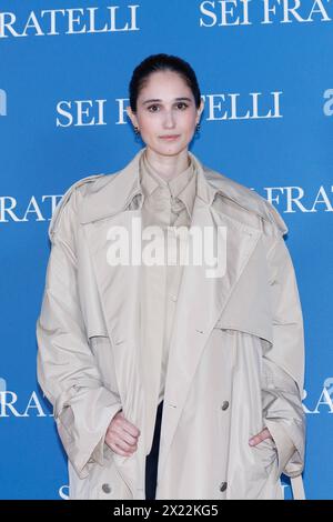 Rom, Italien. April 2024. Linda Caridi, Mati Galey, Riccardo Scamarcio ...