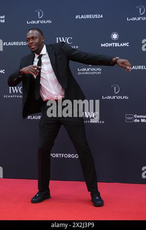 Usain Bolt bei der photocall for Laureus Awards 2024 in Madrid am ...