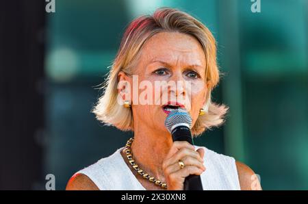 Die Luzerne Ständerrätin Andrea Gmür, von der Partei 'die Mitte' bei ...