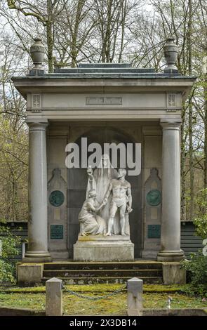 Mausoleum der Familie Bartling von Bildhauer Ernst Herter, der Tod als ...
