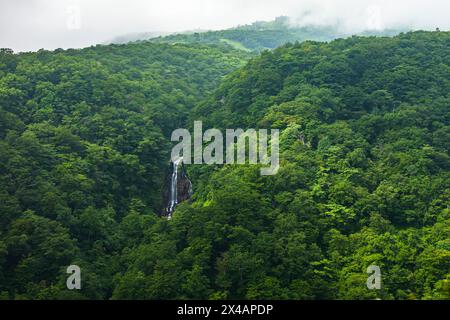 Sankainotaki, Sankai Falls, dreistufiger Wasserfall, Mount Zao, Zao ...