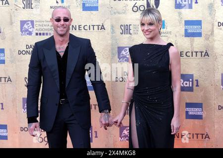 Claudio Pallitto und Micaela Ramazzotti bei der 69. Verleihung der ...