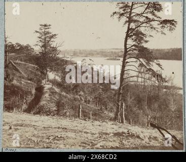 Blick auf James River, Virginia, in der Nähe von Tief unten ...