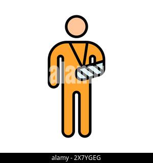 Handstumpf-Symbol. Trauma, Behinderte, Menschen mit Behinderungen ...