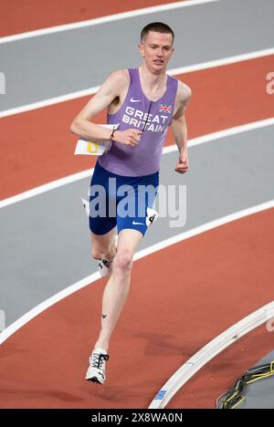 Adam Fogg aus Großbritannien, der im 1500-m-Finale der Männer bei den ...