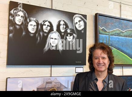Öffner Mai 2024. Michael Cartellone bei der Eröffnung der Ausstellung ...