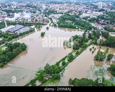 Pfaffenhofen An Der Ilm, Deutschland. Juni 2024. Luftaufnahmen zeigen ...
