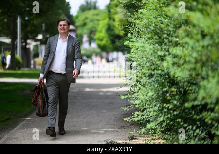 09. Juni 2024, Sachsen, Dresden: AFD-Spitzenkandidat für die ...