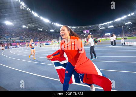 Rom, Italien 20240611. Marie-Therese Obst im Speerfinale der ...