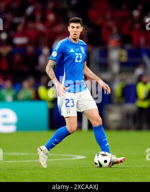 Italiener Alessandro Bastoni beim Fußball-Europameisterspiel 2024 ...