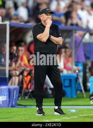 Der slowenische Trainer Matjaz Kek während des Gruppenspiels der UEFA ...