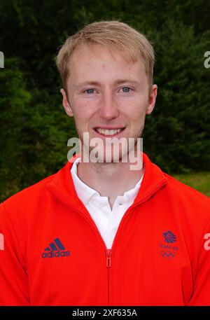 Conor Hall während der Ankündigung des Teams GB Paris 2024 ...