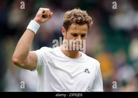 Yannick Hanfmann reagiert während seines Spiels gegen Jannik Sinner am ...
