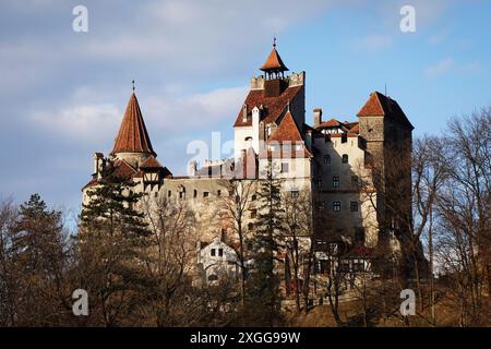 Burg Bran, (Burg Dracula), erbaut von Sachsen im Jahre 1377, die das ...