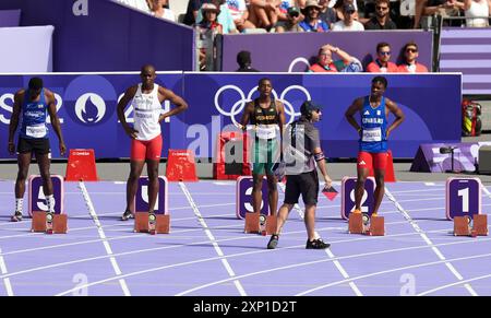 Steven Sabino aus Mosambik wird am achten Tag der Olympischen Spiele ...