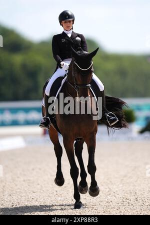 Deutsche Jessica von Bredow-Werndl beim Dressur-Einzelpreis Freestyle ...