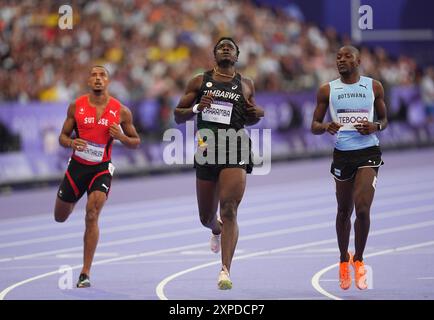 5. August 2024: Makanakaishe Charamba (Simbabwe) tritt an der 1. 200-m ...