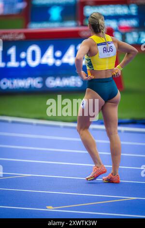 Bree Masters nahm an den 100-Meter-Strecken der Olympischen Spiele 2024 ...