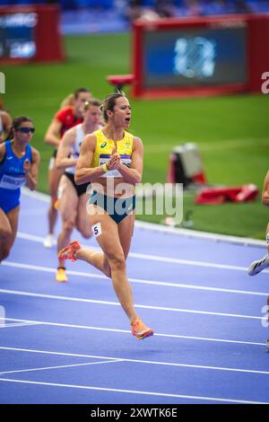 Bree Masters nahm an den 100-Meter-Strecken der Olympischen Spiele 2024 ...