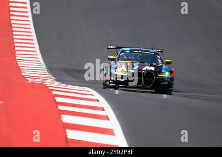 31. August 2024: Ahmad Al Harthy (46) BMW M4 LMGT3 (Fahrer 1) mit Team ...