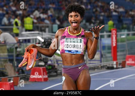 Anna COCKRELL (USA) tritt 400 am 30. August 2024 im Olympiastadion in ...