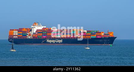 Containerschiff / Containerschiff Hudson Express der Hapag-Lloyd AG Transport- und ...