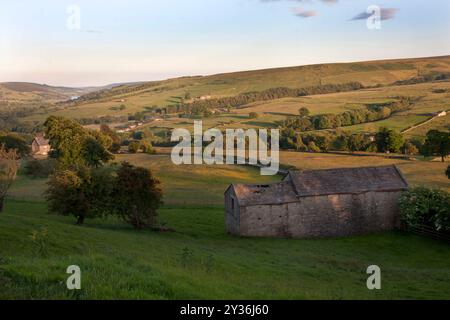 Blick von Middlesmoor, Upper Nidderdale, Nidderdale National Landscape ...