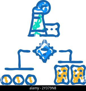 Abbildung des Symbols Stromnetz effizient Stock-Vektorgrafik - Alamy